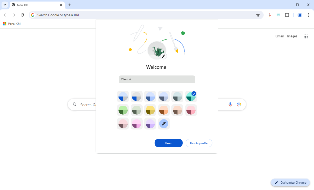 Setup a Google Chrome profile - Dustin Miner