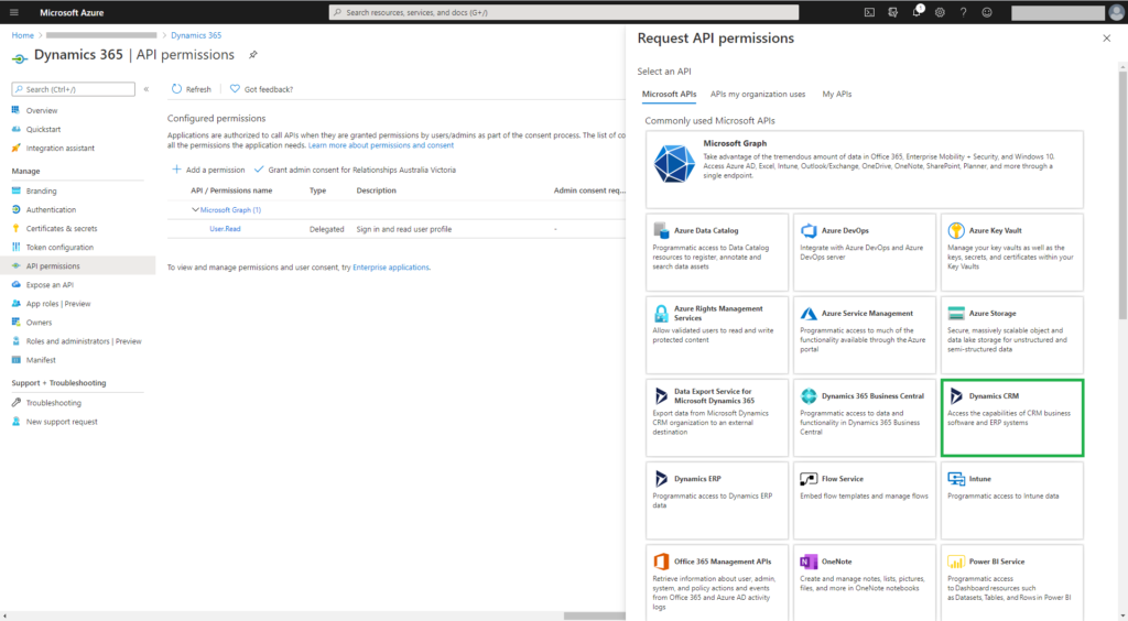 Registering an app (Dynamics 365) in Azure AD – Dustin Miner