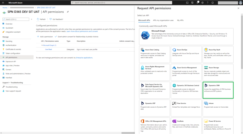 Create a Service Principal to access Dynamics 365 Web API - Dustin Miner