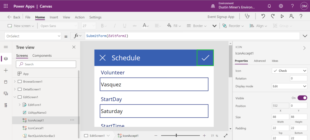 Importing xls data into a Canvas App - Dustin Miner