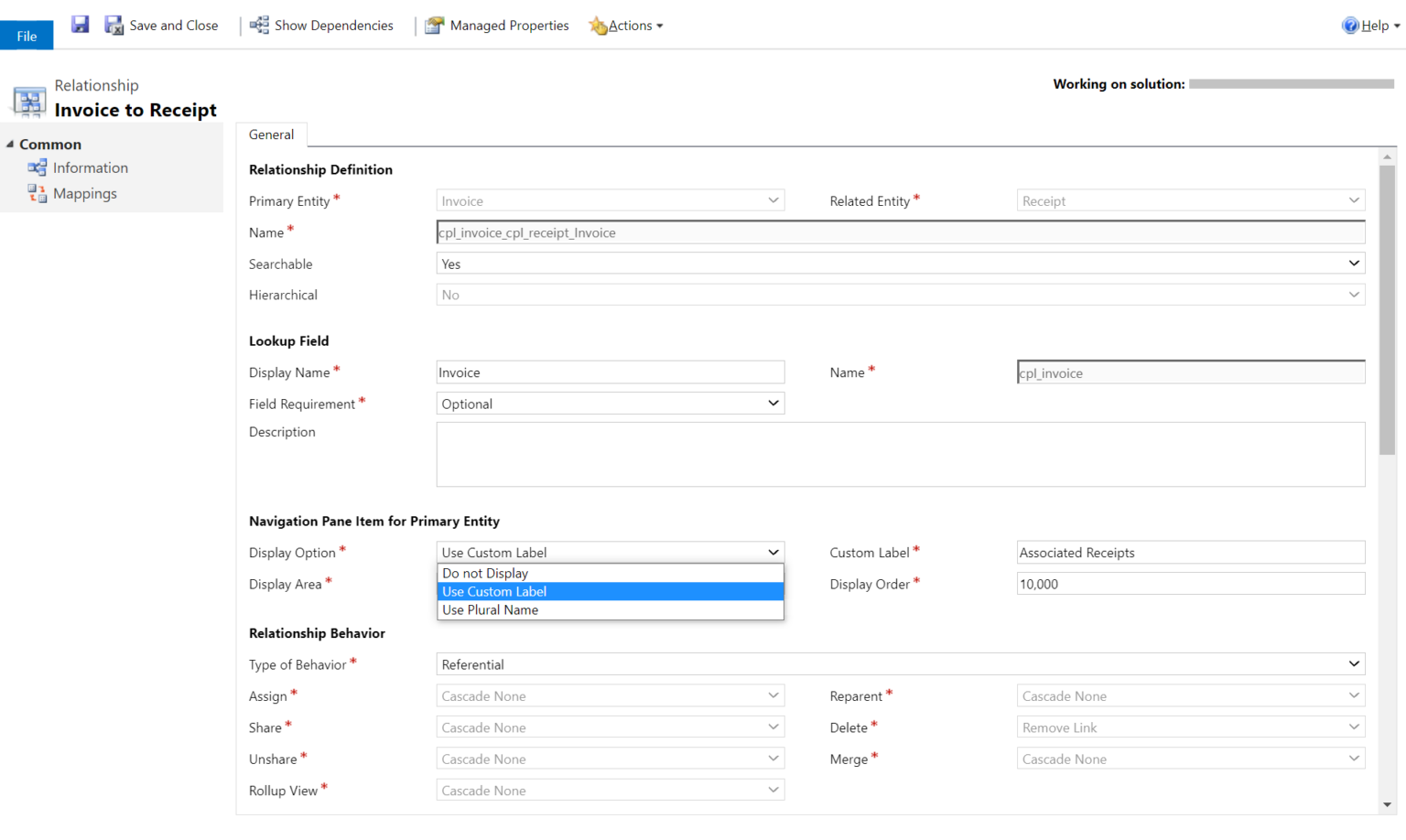 Display associated records on a Dynamics 365 form's 'Related' tab ...
