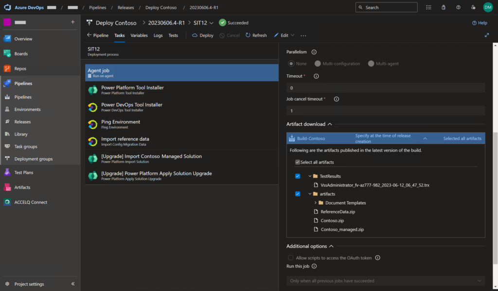 Deploy a Dynamics 365 solution via an Azure DevOps release pipeline - Dustin Miner