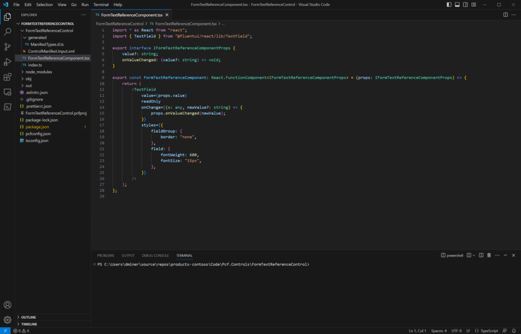 Create and deploy a standard PCF control - Dustin Miner