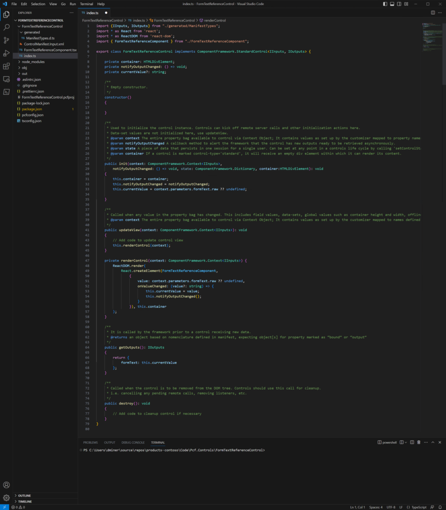 Create and deploy a standard PCF control - Dustin Miner